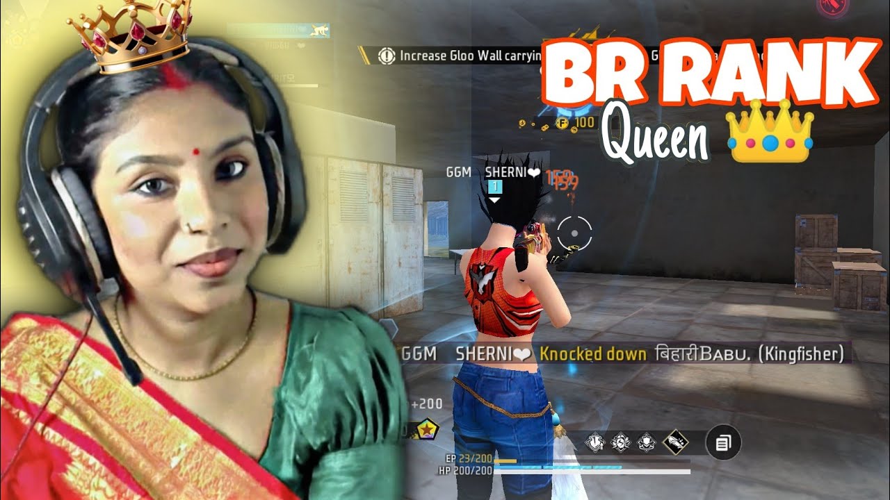 BR QUEEN 👑 IS HERE #gaminggirlmithu #frrefire #girlgamer - YouTube