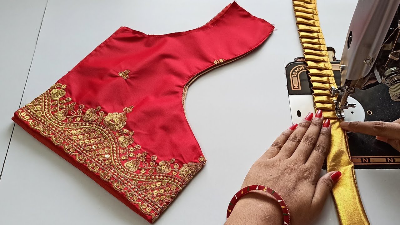 Blouse Back Design Cutting And Stitching | Blouse Ke Designs | Designer ...