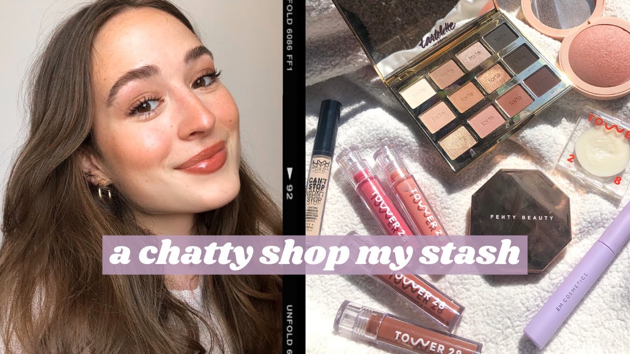 A Chatty Shop My Stash + GRWM 🖤| New & Old Makeup! - YouTube