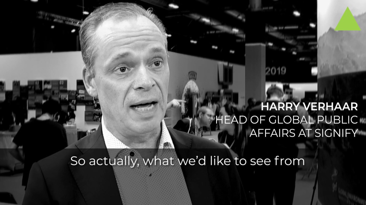 Signify's Harry Verhaar calls on policymakers at COP25 - YouTube