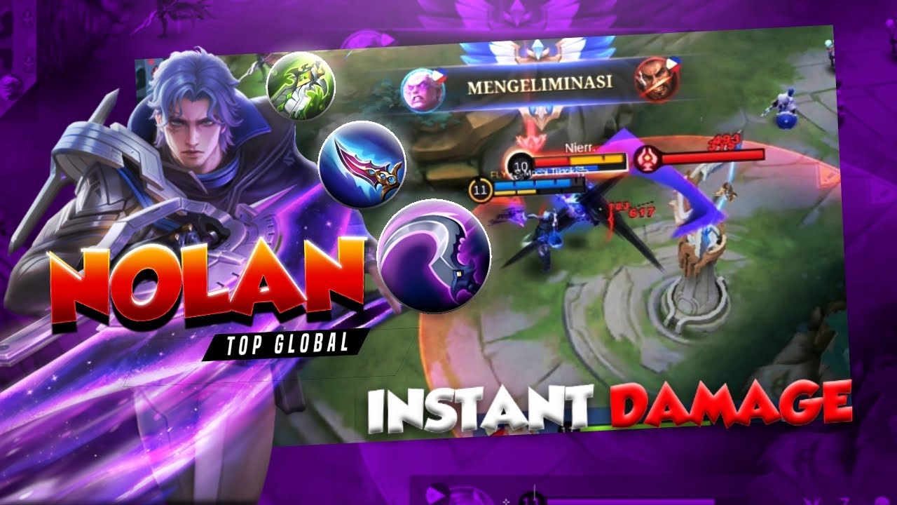 Top Global Nolan - Build Nolan Instant Damage!! Crazy Build!! | Mobile ...