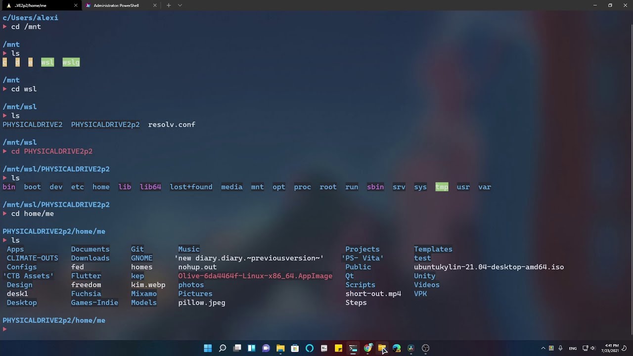 Accessing Linux disks from within WSL, Ft Windows11 - YouTube