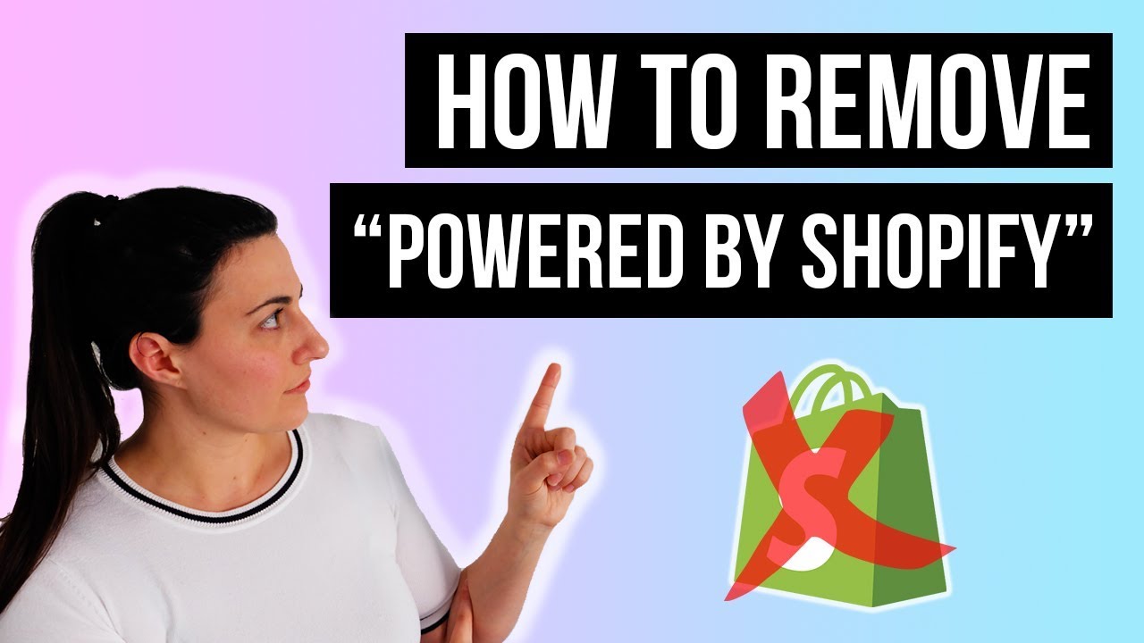 CREATE A PROFESSIONAL SHOPIFY STORE: How to remove "Powered by Shopify ...