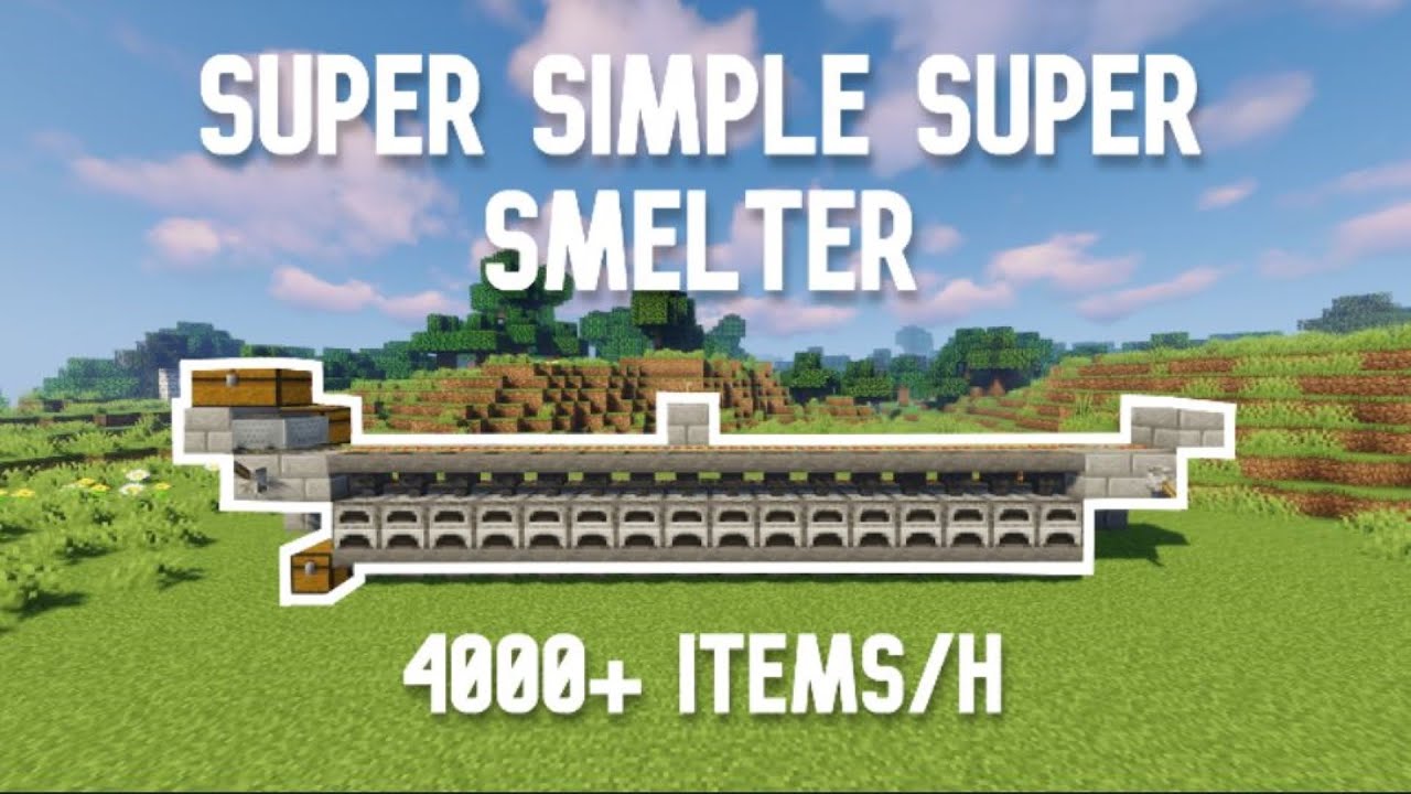 SUPER EASY SUPER SMELTER | Minecraft 1.19 Tutorial - YouTube