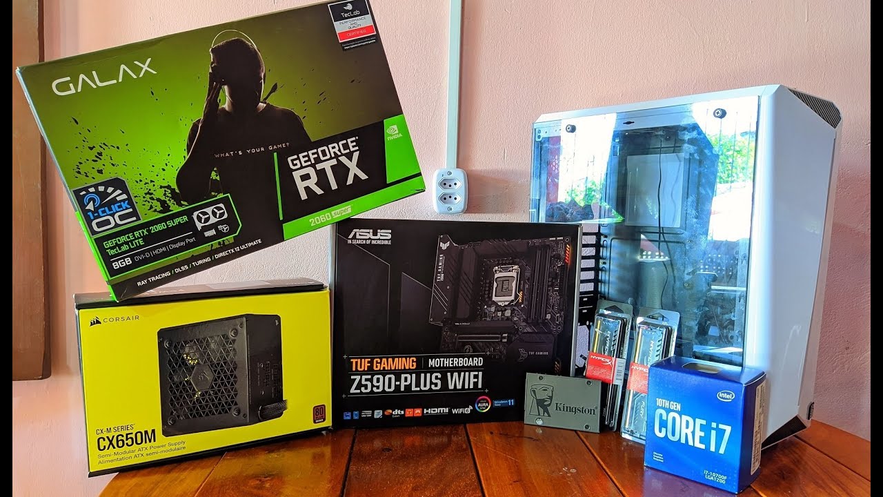 MONTAGEM PC GAMER! PC do Victor - Intel Core i7 10700F + RTX 2060 SUPER ...