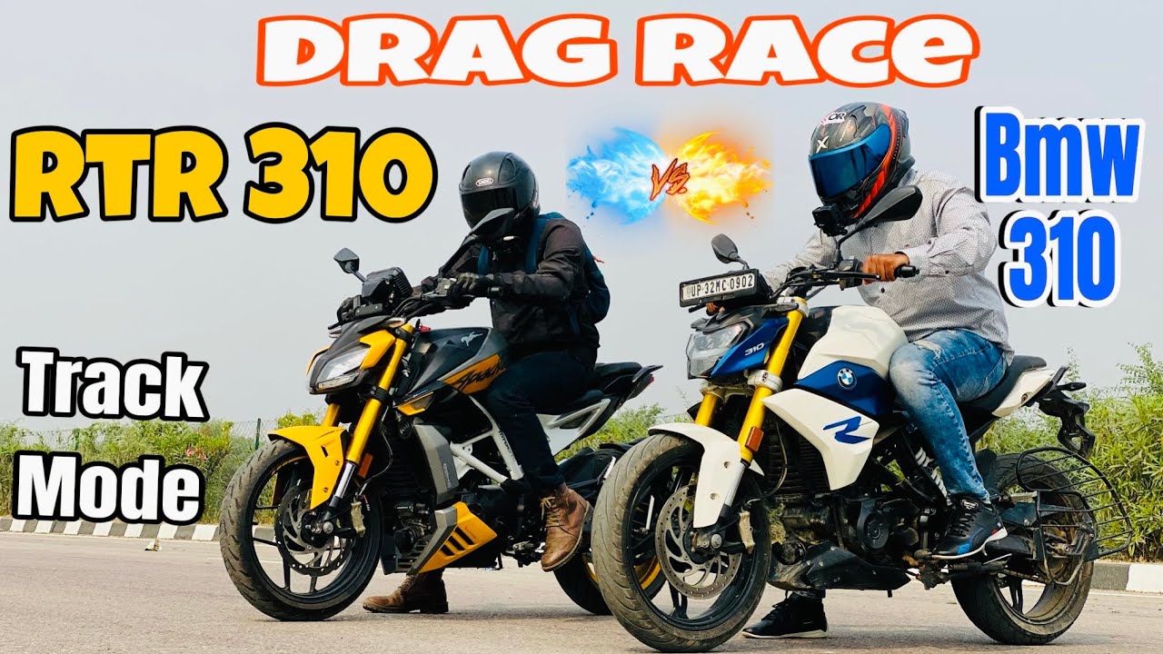 Tvs Apache Rtr 310 Vs Bmw G 310r Drag Race || Long Race || Top End ...