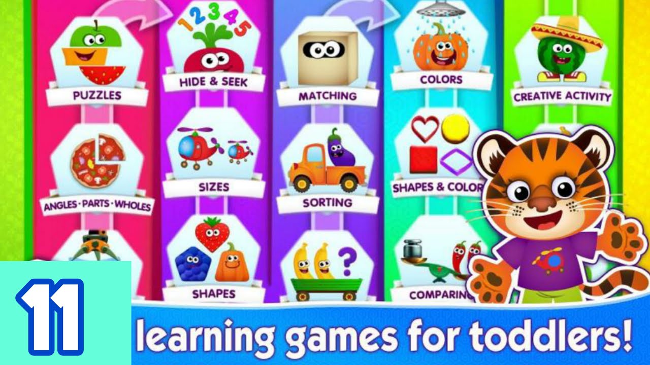 FUNNY FOOD 2! Educational games for kids!Lesson 11 - YouTube