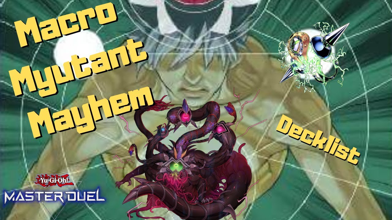 Macro Myutant Mayhem Deck List - Yugioh Master Duel - YouTube