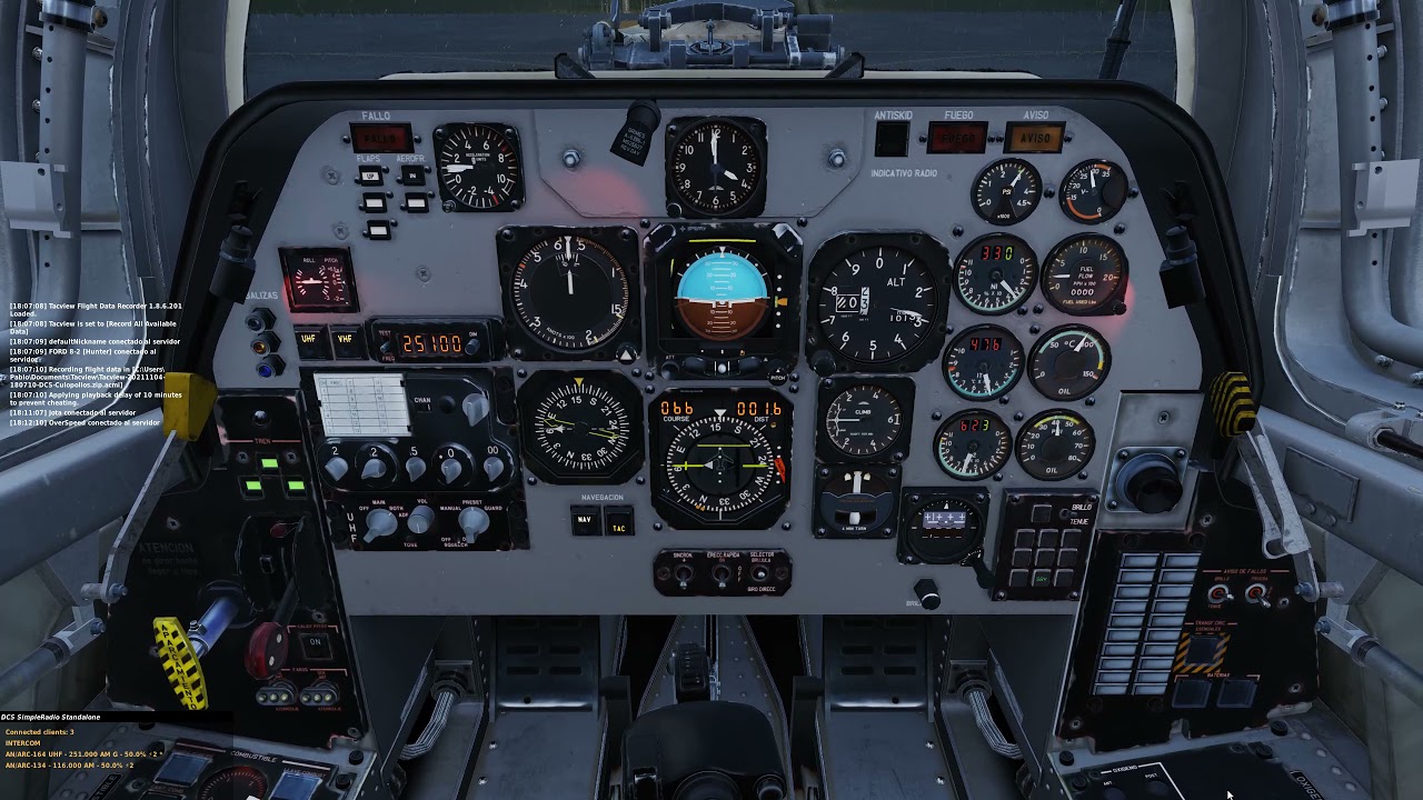 Compartiendo cabina de C101 EB con Overspeed. DCS World - YouTube