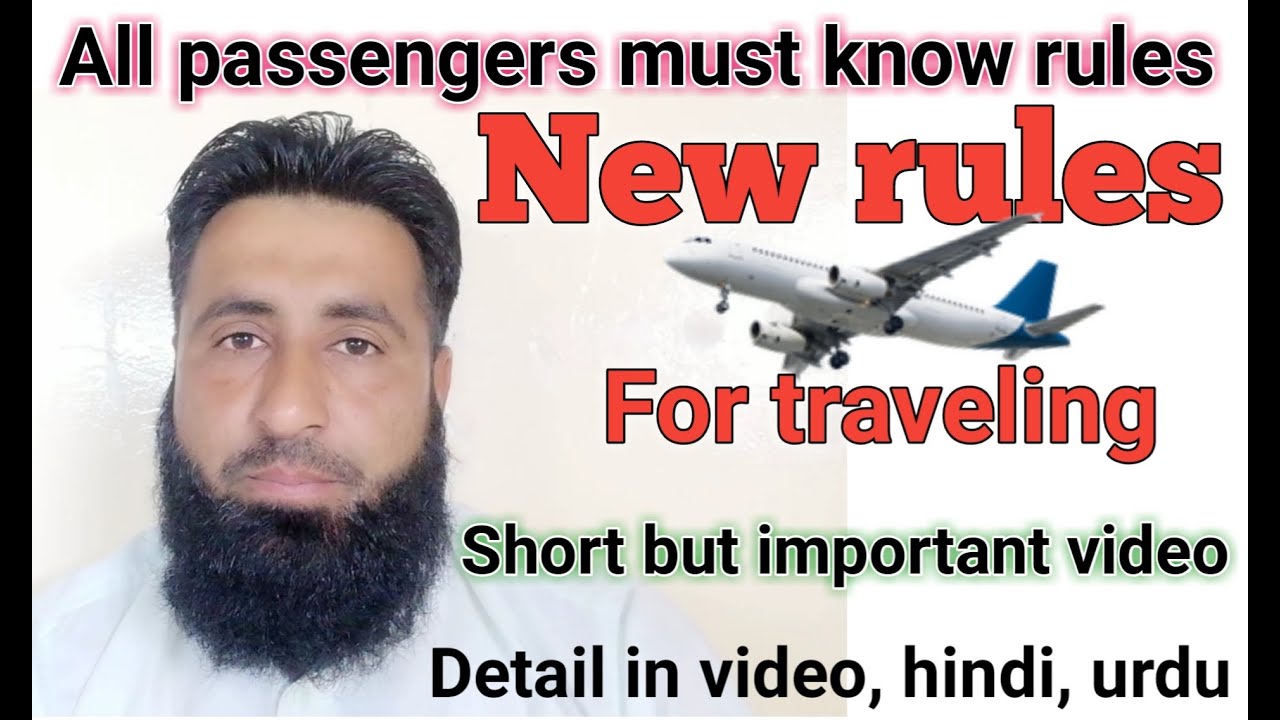 New travel rules | airlines New rules for passengers | info online ...