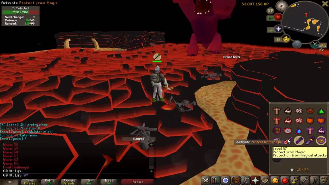 Fight caves TzTok-Jad luring method for low defence accounts (OSRS ...