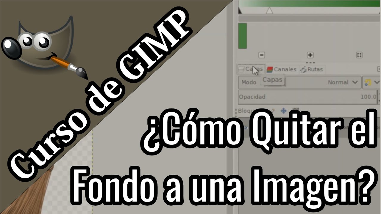 ¿Cómo Quitar el Fondo a una Imagen con GIMP? | Tips de GIMP - YouTube
