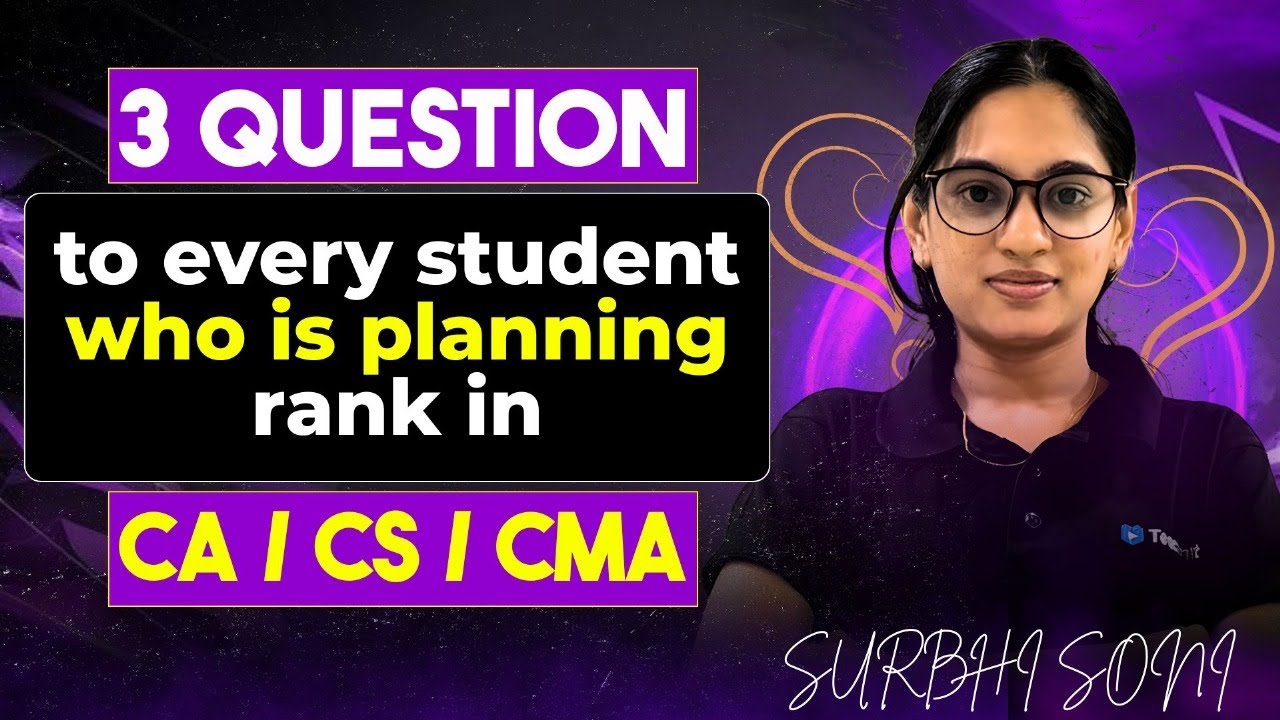 HOW TO GET RANK IN CA CS CMA| STUDY STRATEGY OF RANKERS | THE ULTIMATE ...