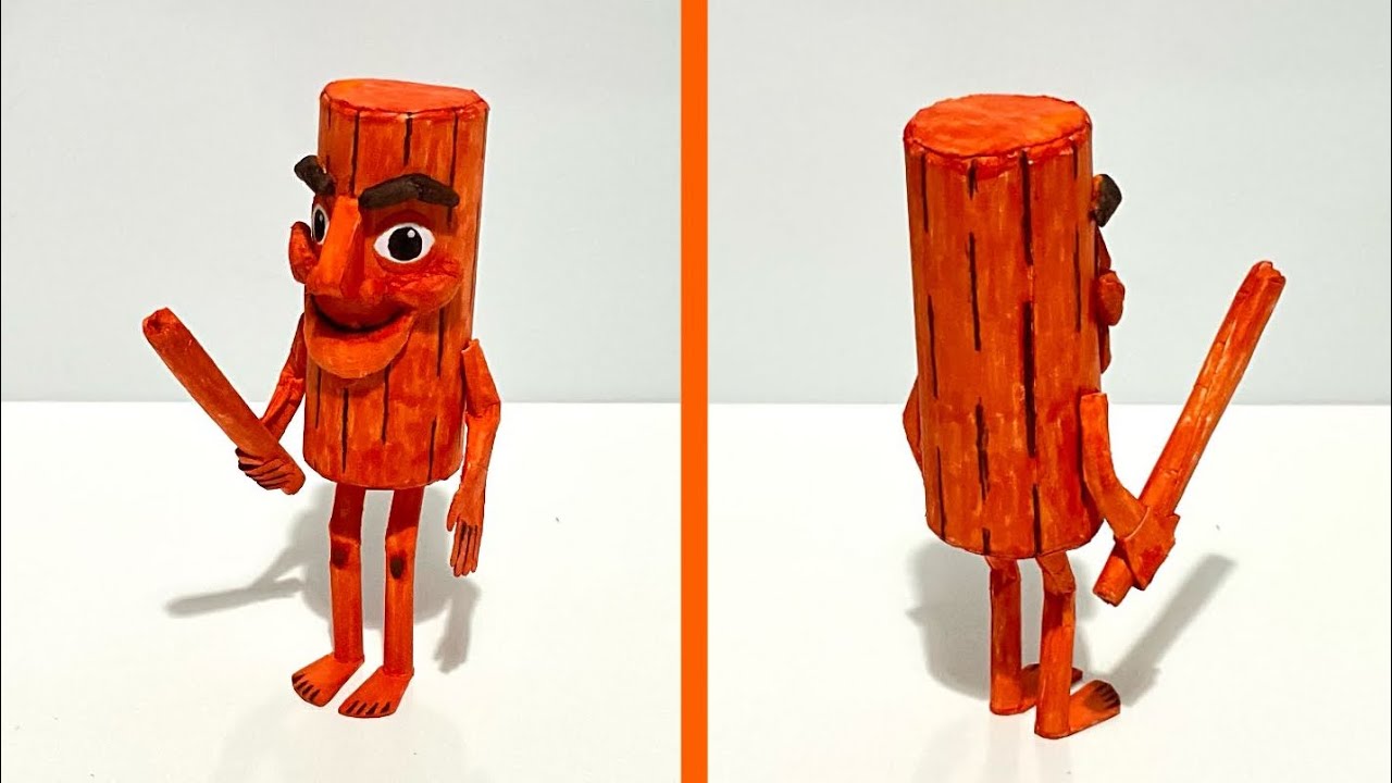 How to Make Tung Tung Tung Sahur Paper Figure 🪵 | Italian Brainrot ...