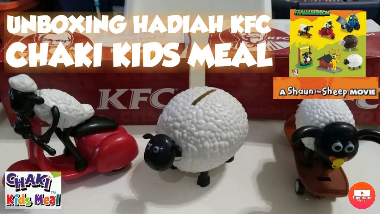 Unboxing Hadiah Mainan dari KFC Chaki Kids Meal - Edisi Shaun the Sheep ...