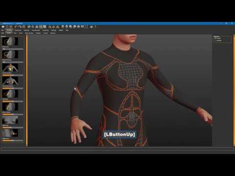 Makehuman To SLUV - Mesh Body Masking - reshape the UV map using 3ds ...