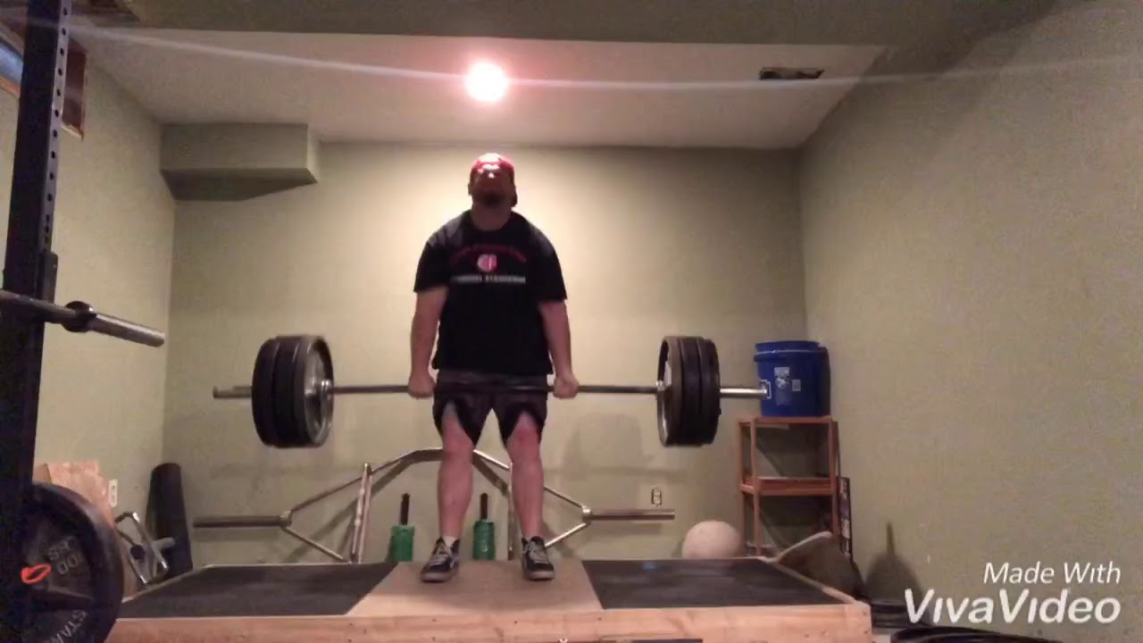 Stiff Bar Deadlifts | 420 lbs (5x3), DB OHPs 65s (3x6), Uneven Picks ...