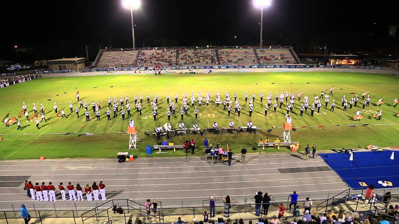 Gulf Breeze HS Band's Halftime show at the Crestview vs Gulf Breeze HS ...