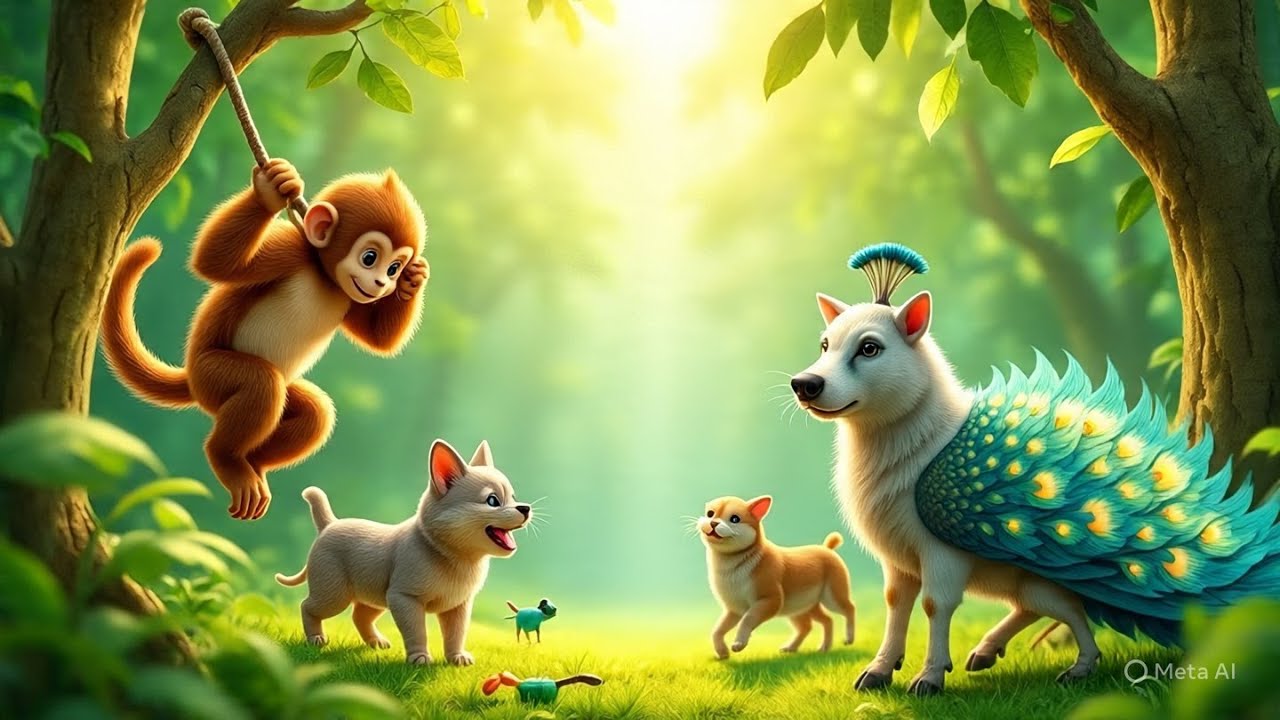 🌳🎶 Jungle Ka Khel | Hindi Kids Song | Fun Animal Rhyme with Music - YouTube