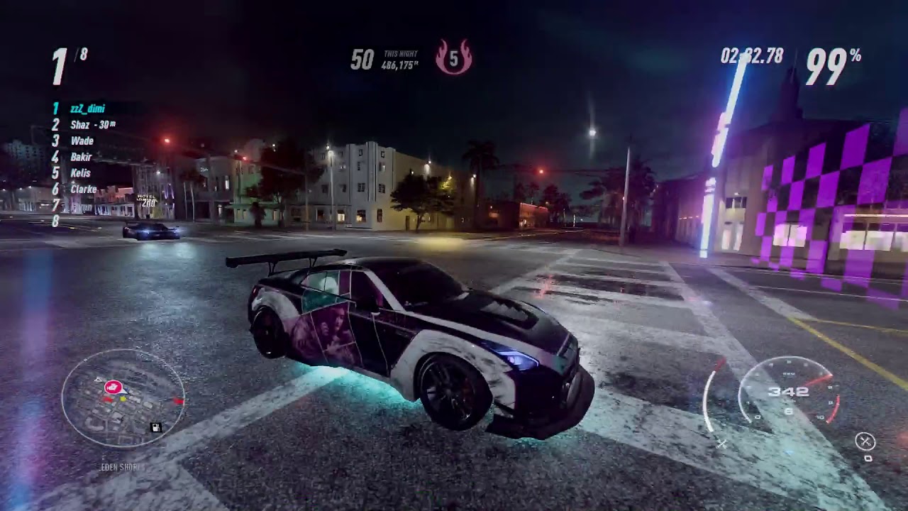 how to crash in NFS Heat - YouTube