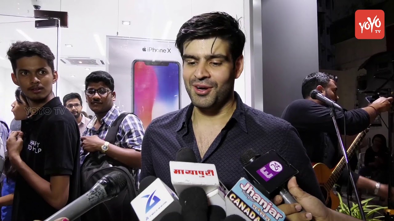 Jackie Shroff & Abhay Chopra At The Launch of IPhone X At IAzure ...