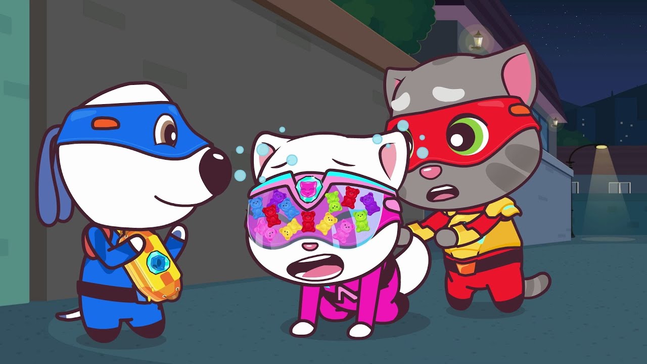 Talking Tom Heroes - Candy Robber Chase (Episode 49) - YouTube