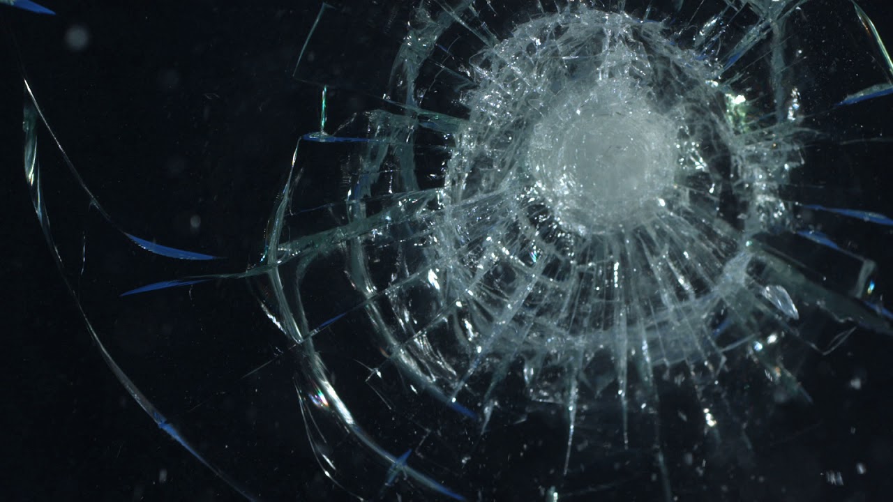 slow motion breaking sheet of glass up close krFV7vgH - YouTube