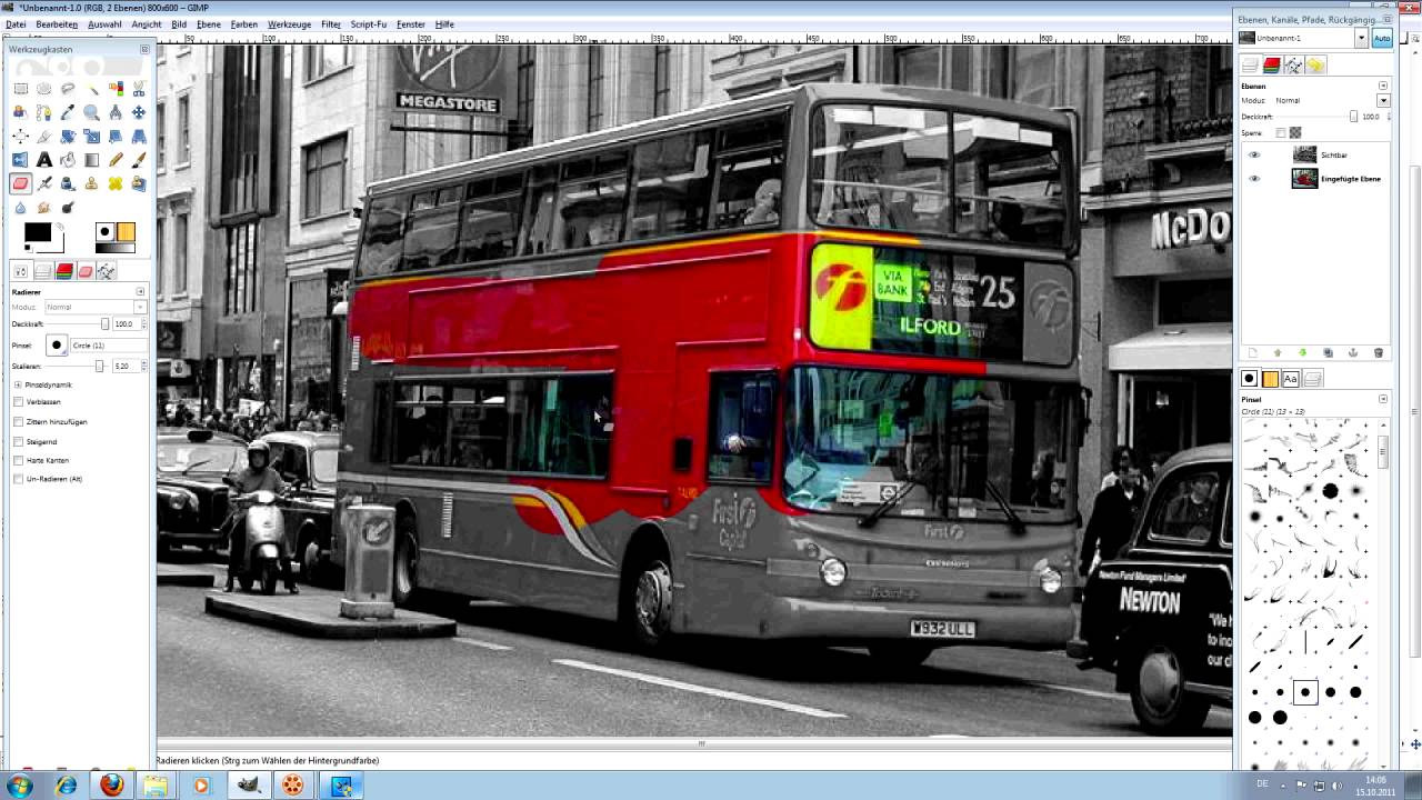 Gimp Tutorial Color Key - YouTube