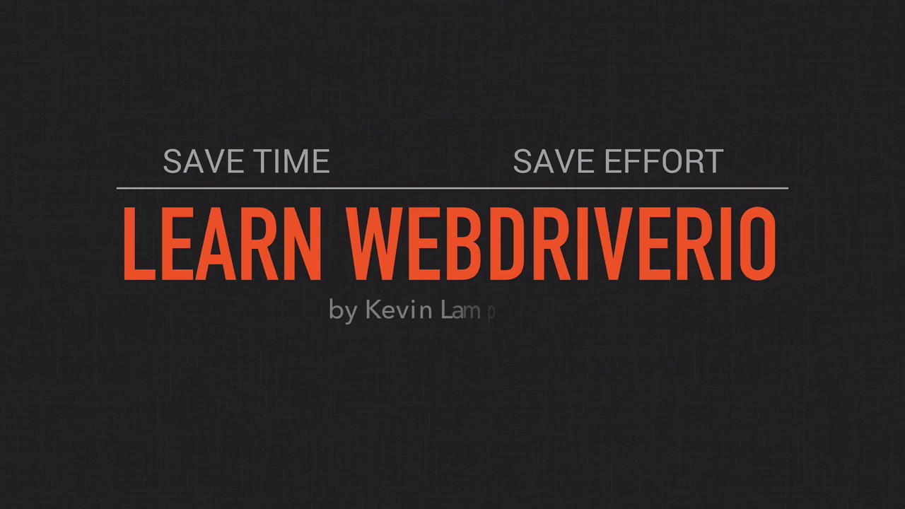 wdio-element-screenshot & blink-diff - WebdriverIO Wednesdays - YouTube