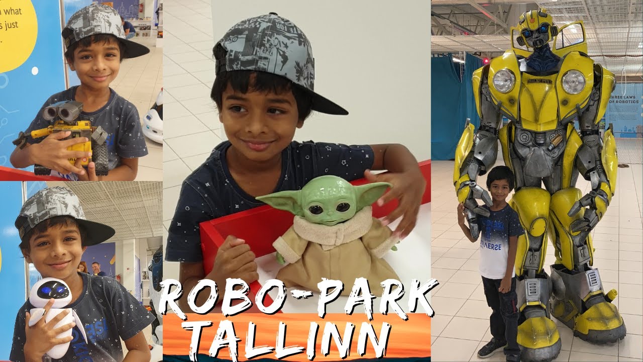 Robo Park | Dancing Robots | Fun with Transformer Bumblebee | Tallinn ...