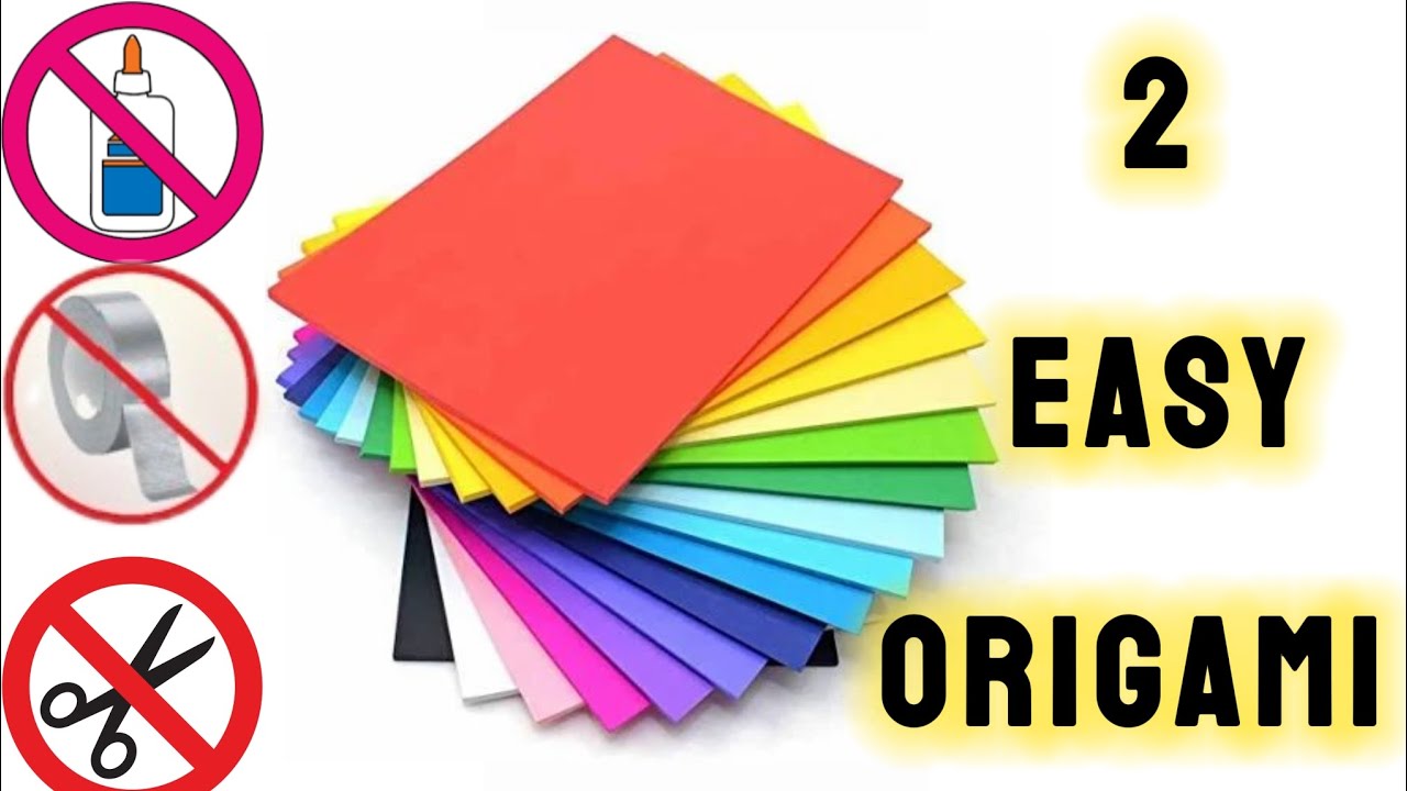 2 easy no glue paper craft 🤫| easy paper craft without glue | easy diy ...