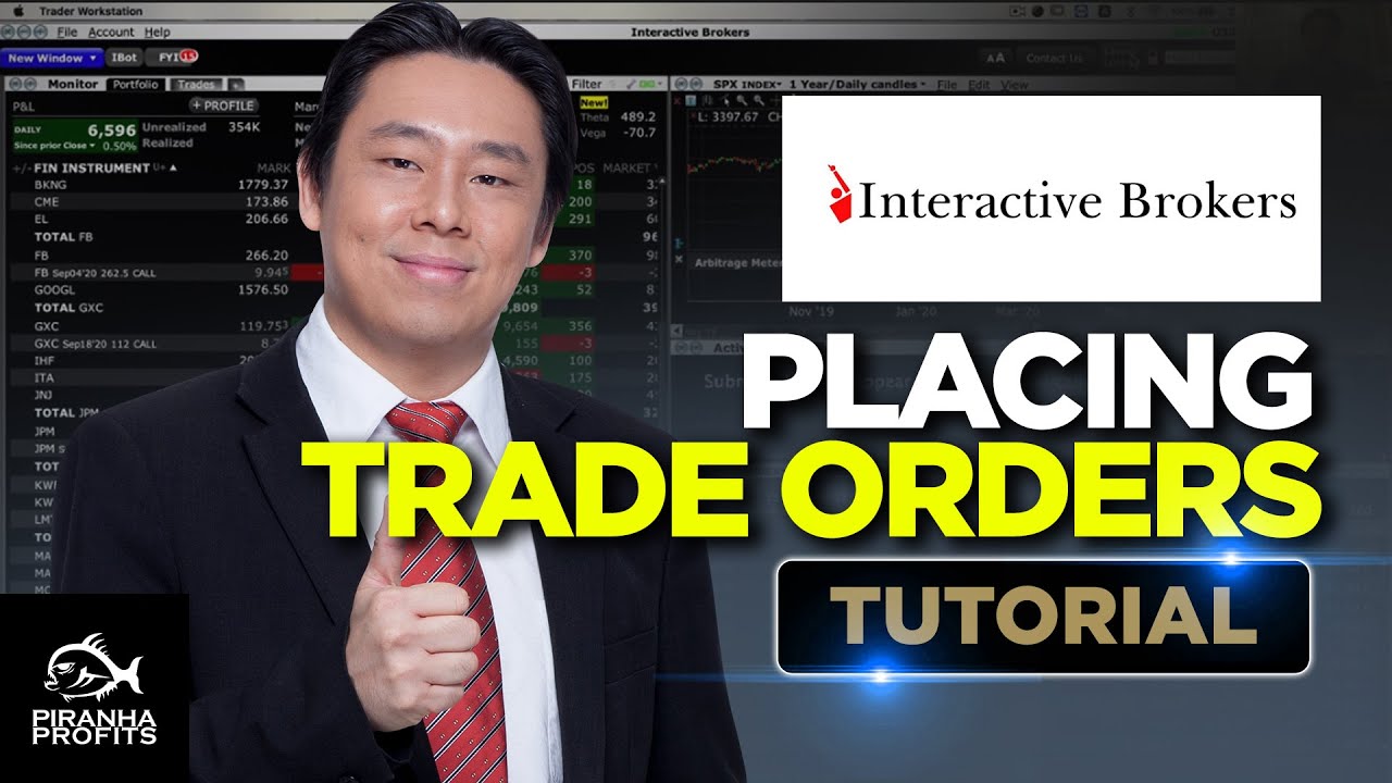 Placing Trade Orders on Interactive brokers Tutorial - YouTube