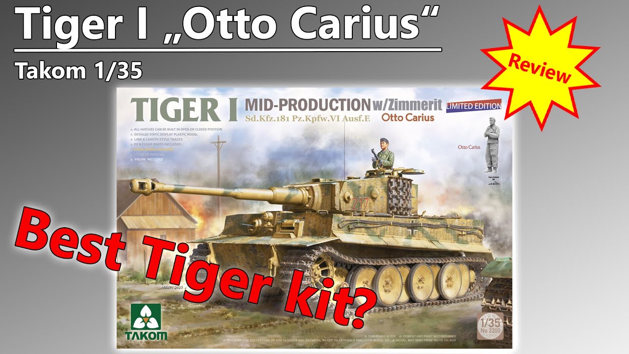 Unboxing ~ Tiger I "Otto Carius" - Takom 1/35 Tank Model Kit Review ...