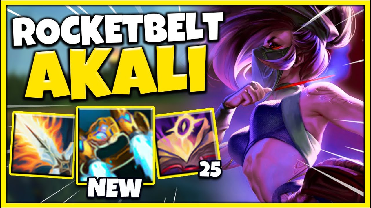 WTF! ROCKETBELT AKALI IS BETTER THAN GUNBLADE?! NEW AP ONE-SHOT AKALI ...
