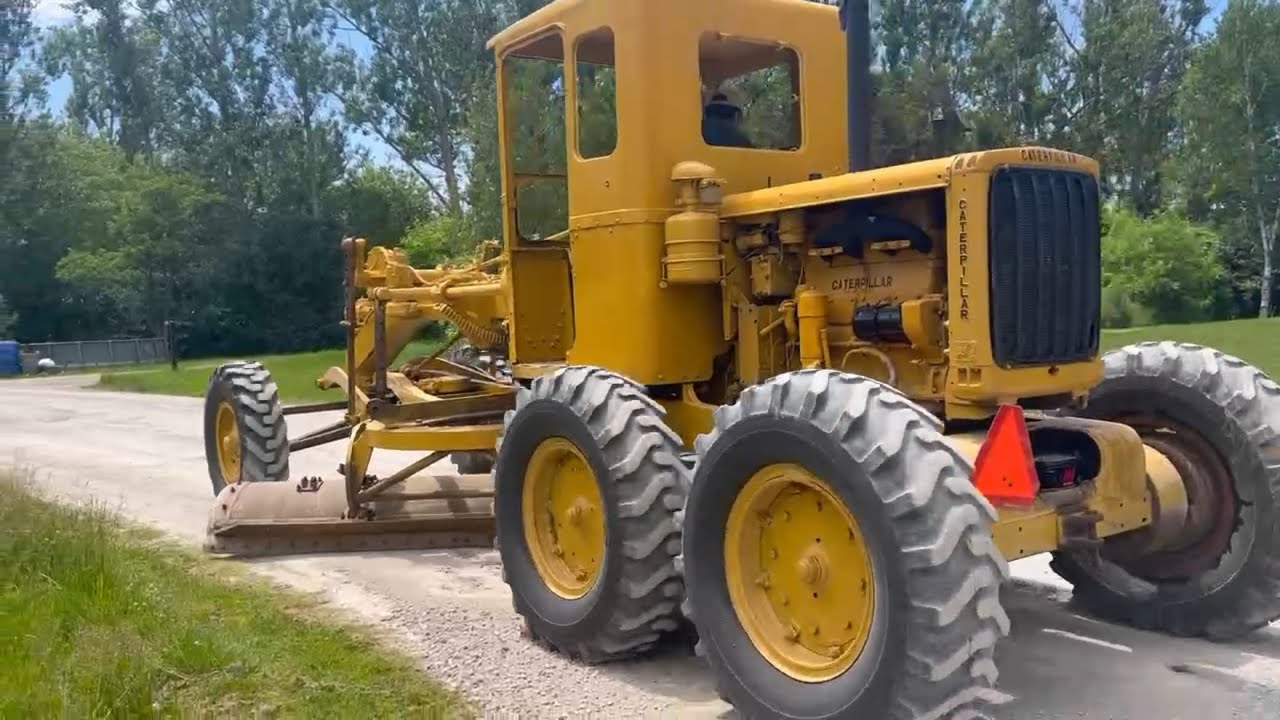 Putting the Caterpillar 112 Motor Grader to work. - YouTube