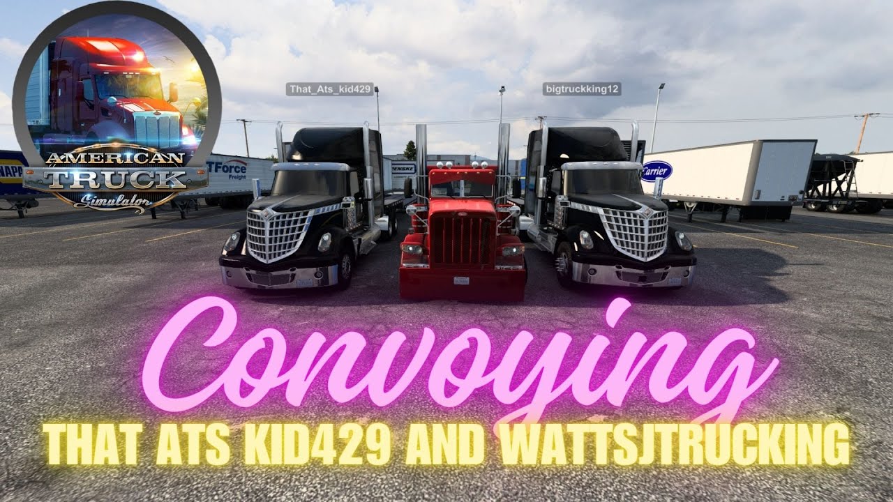 Convoying with @TruckingWithHope @TruckkingwitJ - YouTube