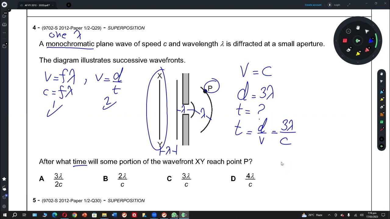SUPERPOSITION PAPER1 Qs Part 01 - A LEVEL PHYSICS 9702 - YouTube