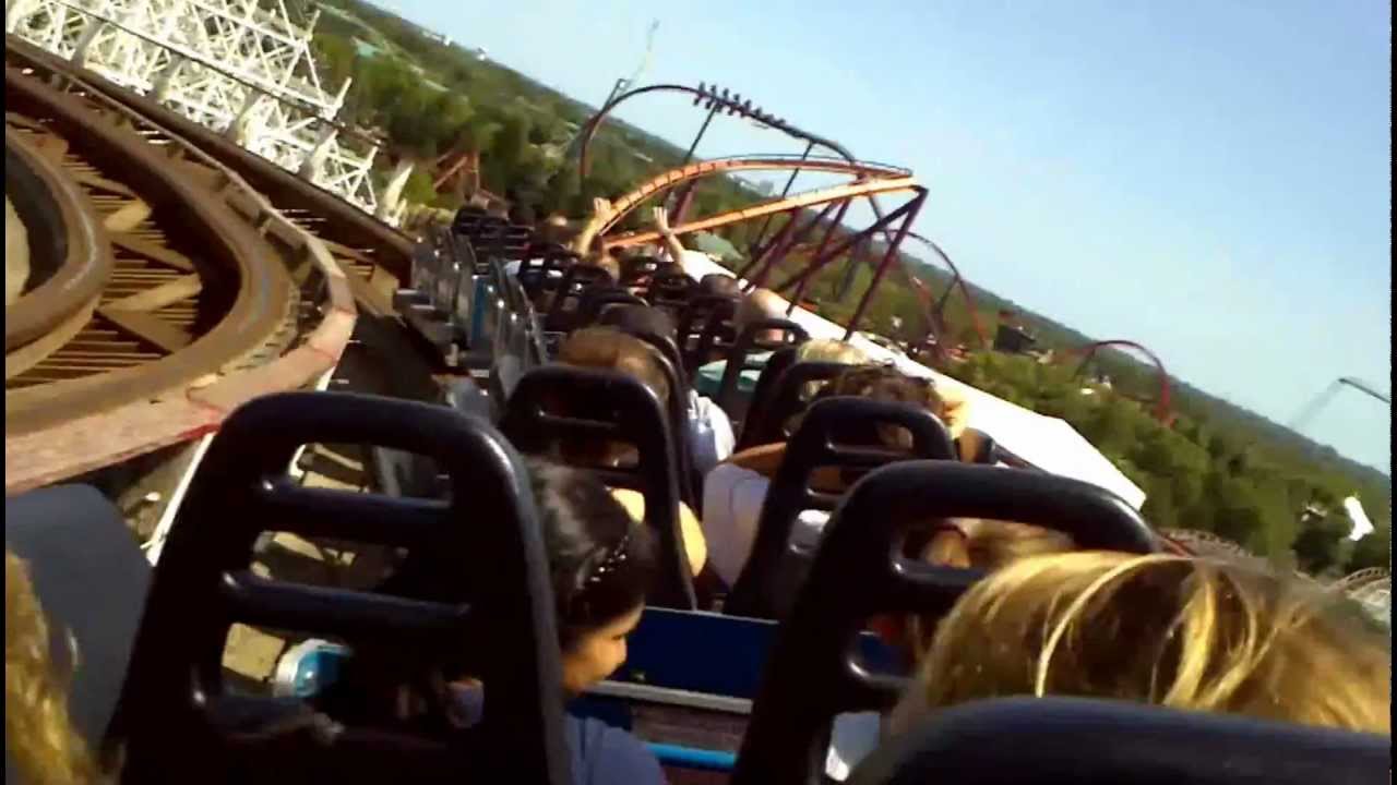 American Eagle Full Ride Back Seat @ Great America - YouTube