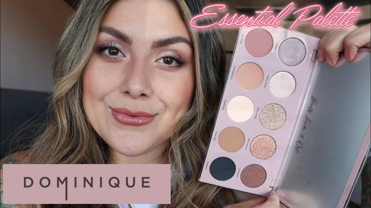 NEW Dominique Cosmetics Essential palette | review, eye look and honest ...