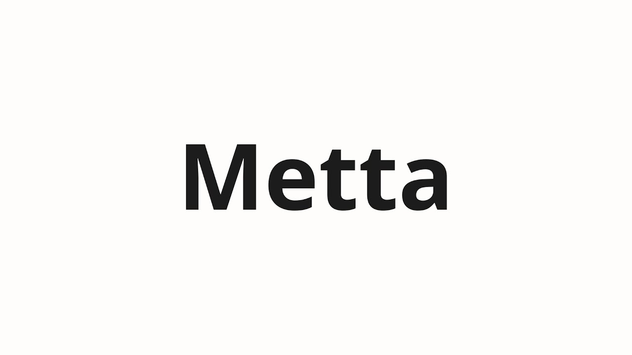 How to pronounce Metta | Мэтта (Matt in Russian) - YouTube