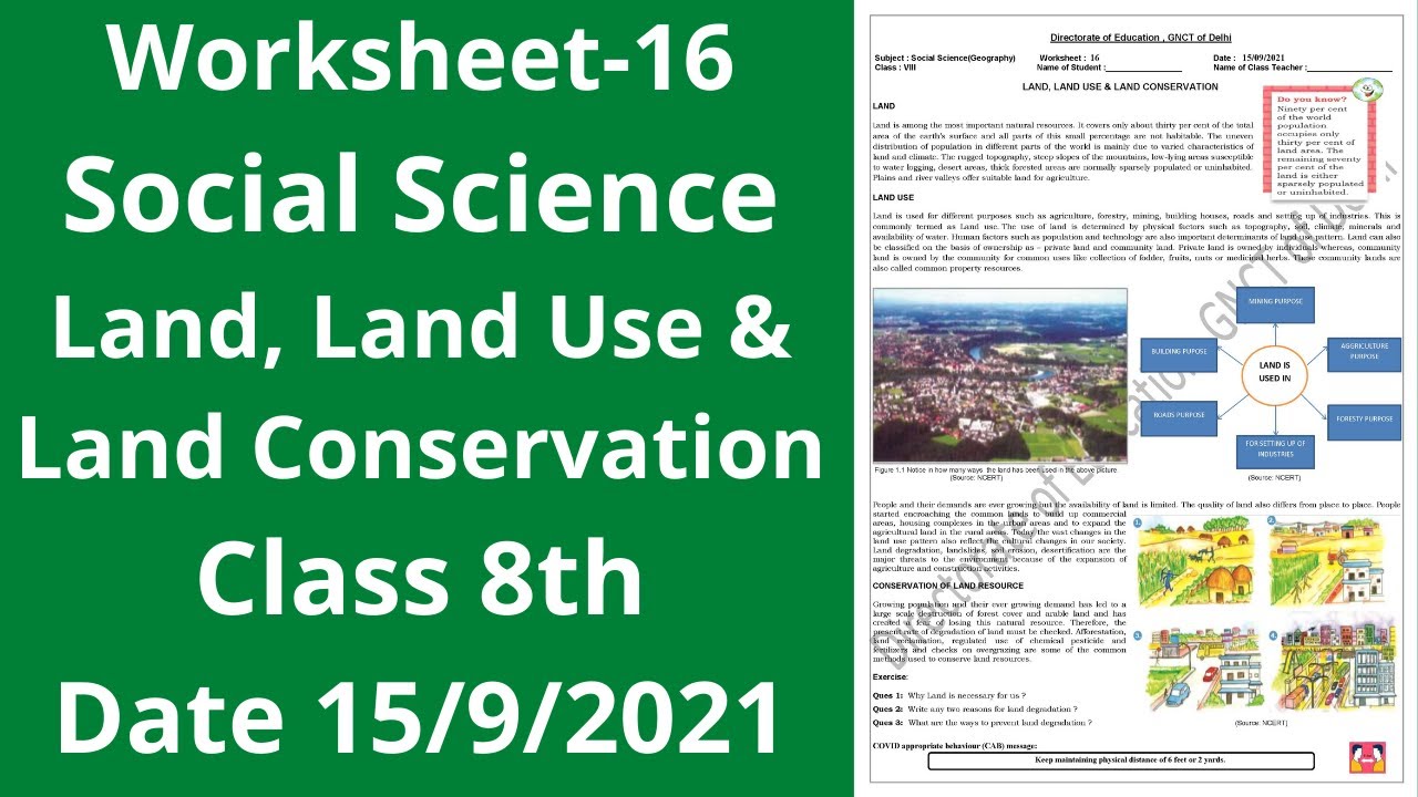 Worksheet 16 sst class 8 (15/9/21)English Medium/worksheet sst class 8 ...
