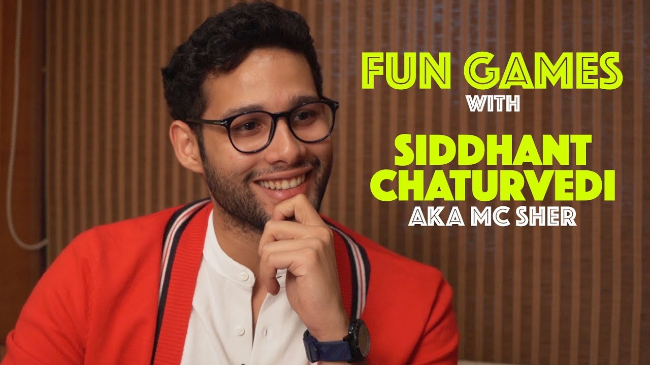 Fun Games with Siddhant Chaturvedi aka MC Sher | Gully Boy | CineBlitz ...