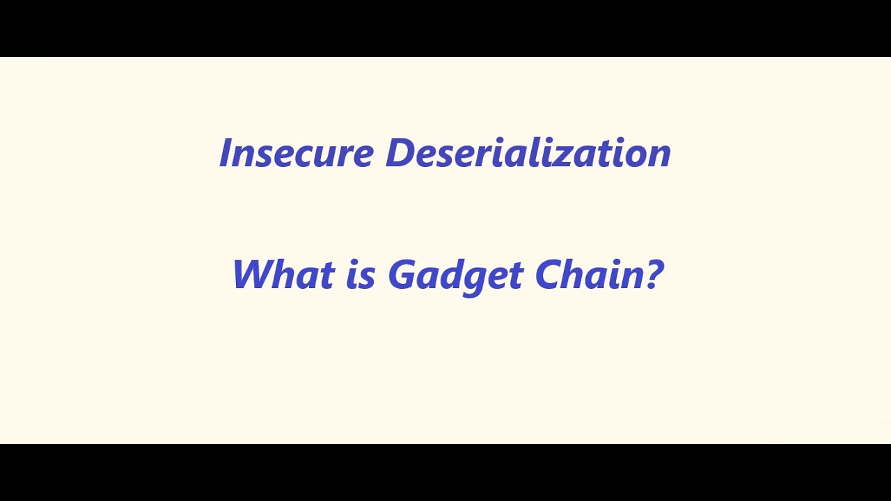 Gadget chains - YouTube