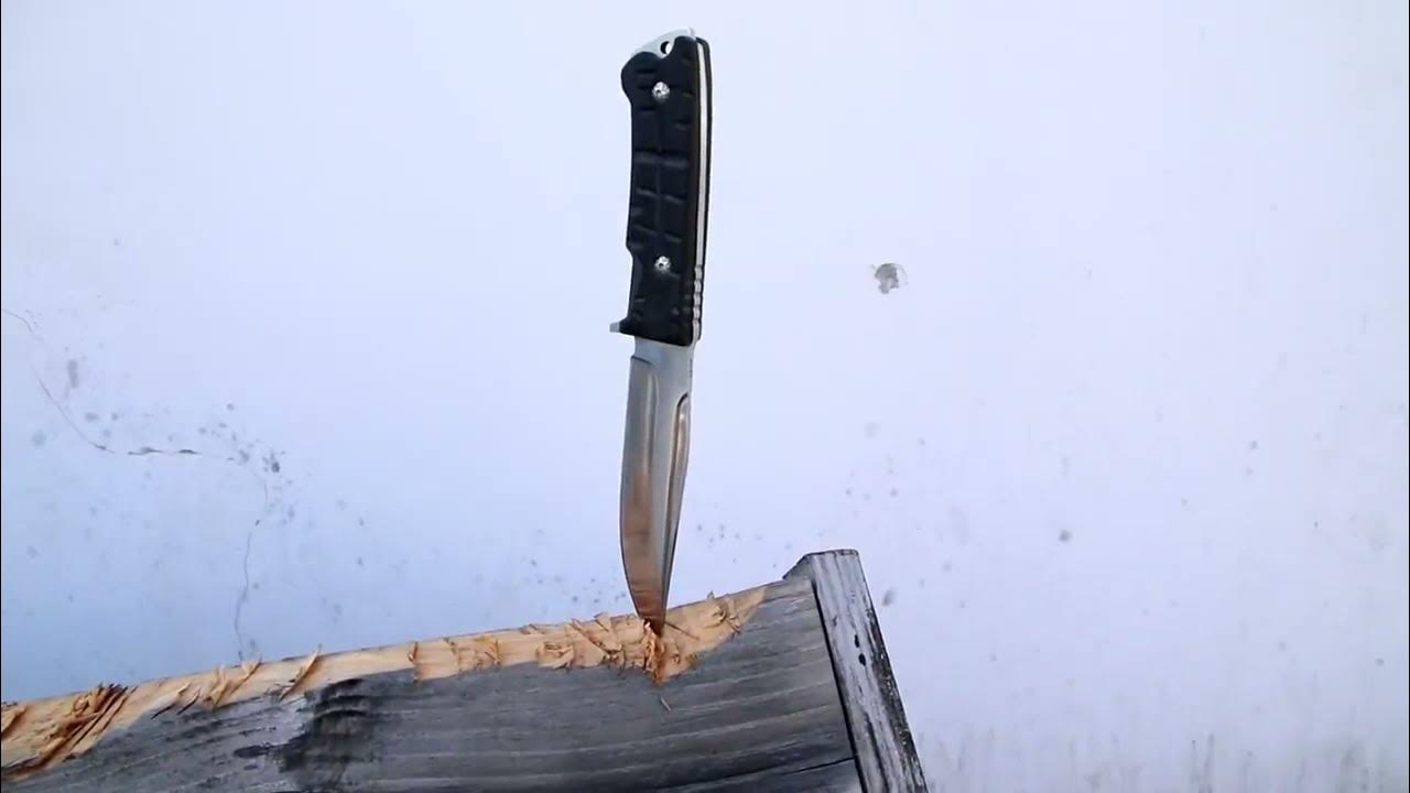 LENGREN G10 Handle high hardness DC53 61HRC tactical knife - YouTube