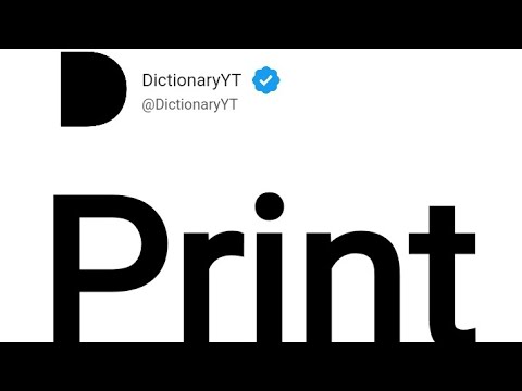 Print Meaning in English - YouTube