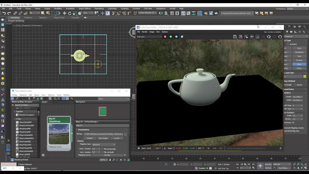 V-Ray HDR Shadow Catcher (The floor looks black) - YouTube