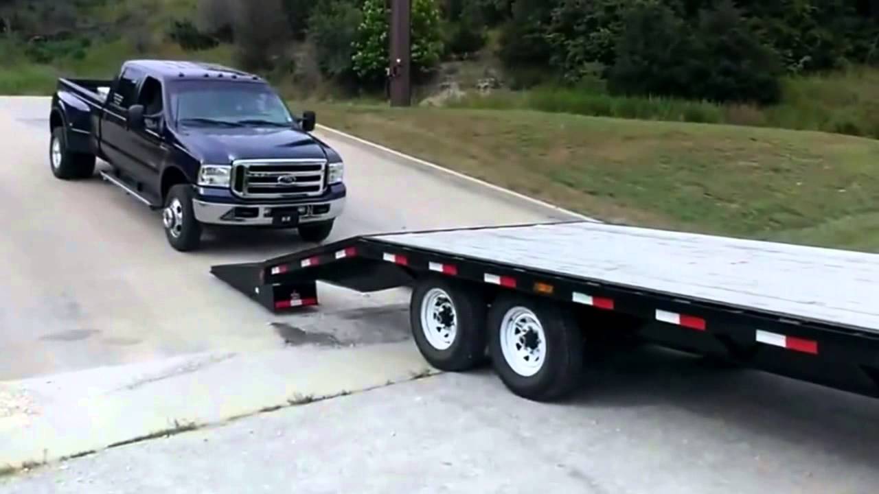 How NOT to Load a New Ford F-350 Truck on a Trailer - YouTube