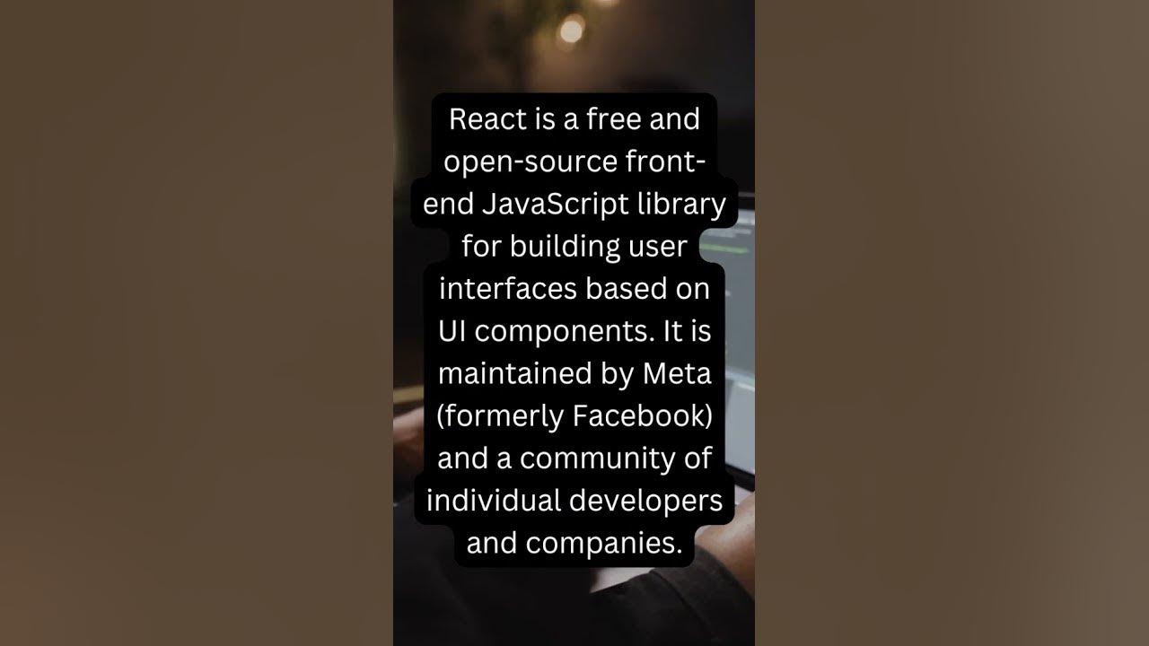 What Is Reactjs React Reactjs Shorts Dkcoder Youtube