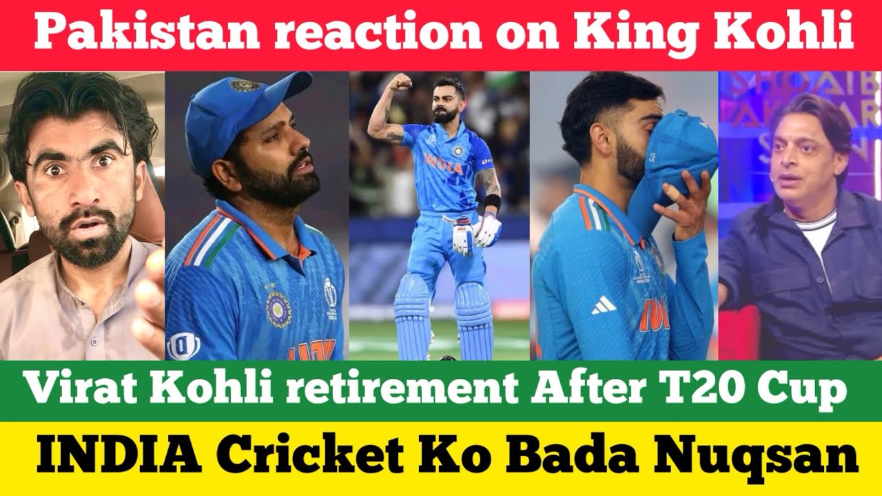 pakistan reaction on virat kohli retirement | rohit sharma | ind ...
