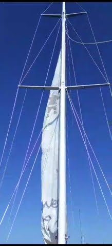 Global Surveyor’s crew hoisting the mainsail #shortvideo #sailing # ...